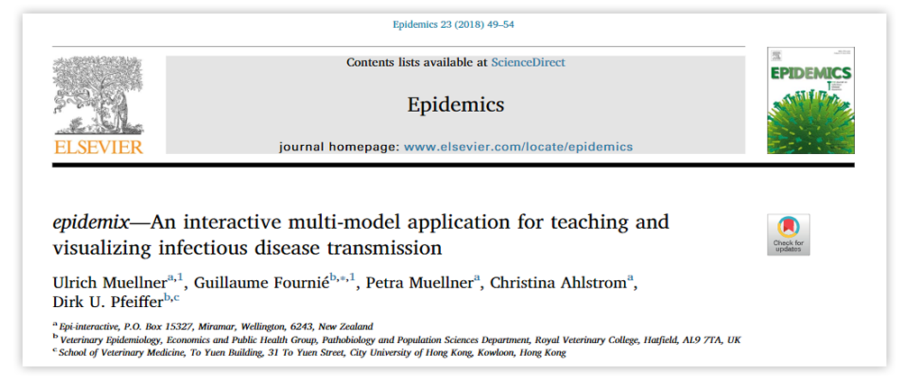 Epidemix – online tool for disease model visualisation and teaching